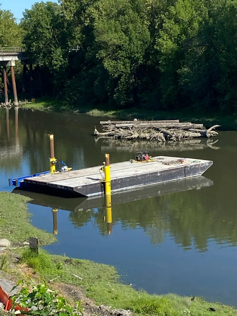 TBI Barge - Spud Barge | Marine Construction Rentals